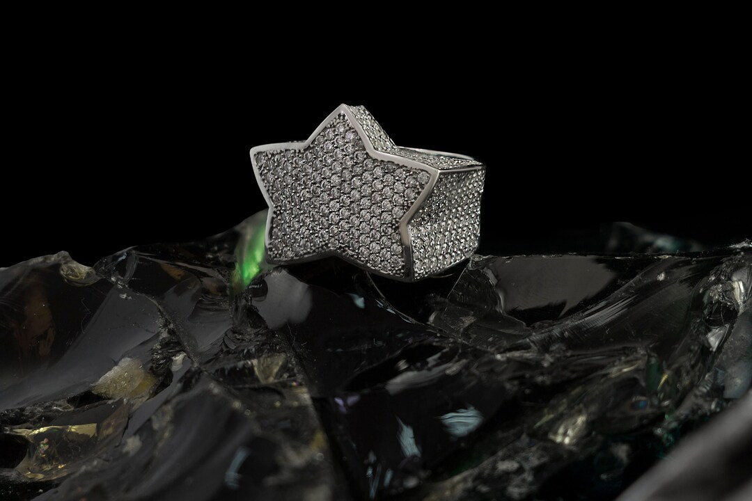 Celestial Star Gemstone Ring - Women's Silver Asterism Jewelry With ...