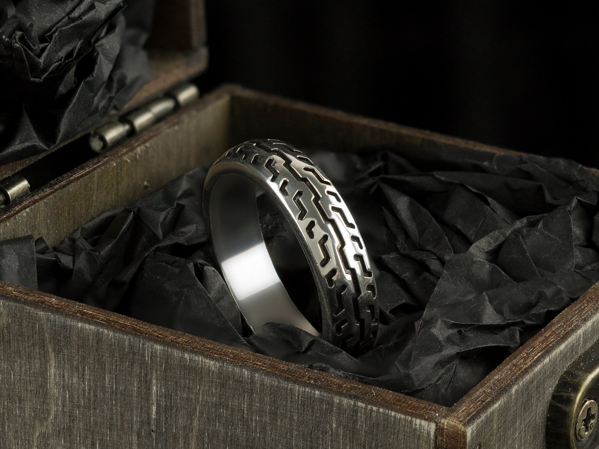 Motorcycle Ring Silver 925 Biker Ring Motorcycle Tire Ring - Etsy UK