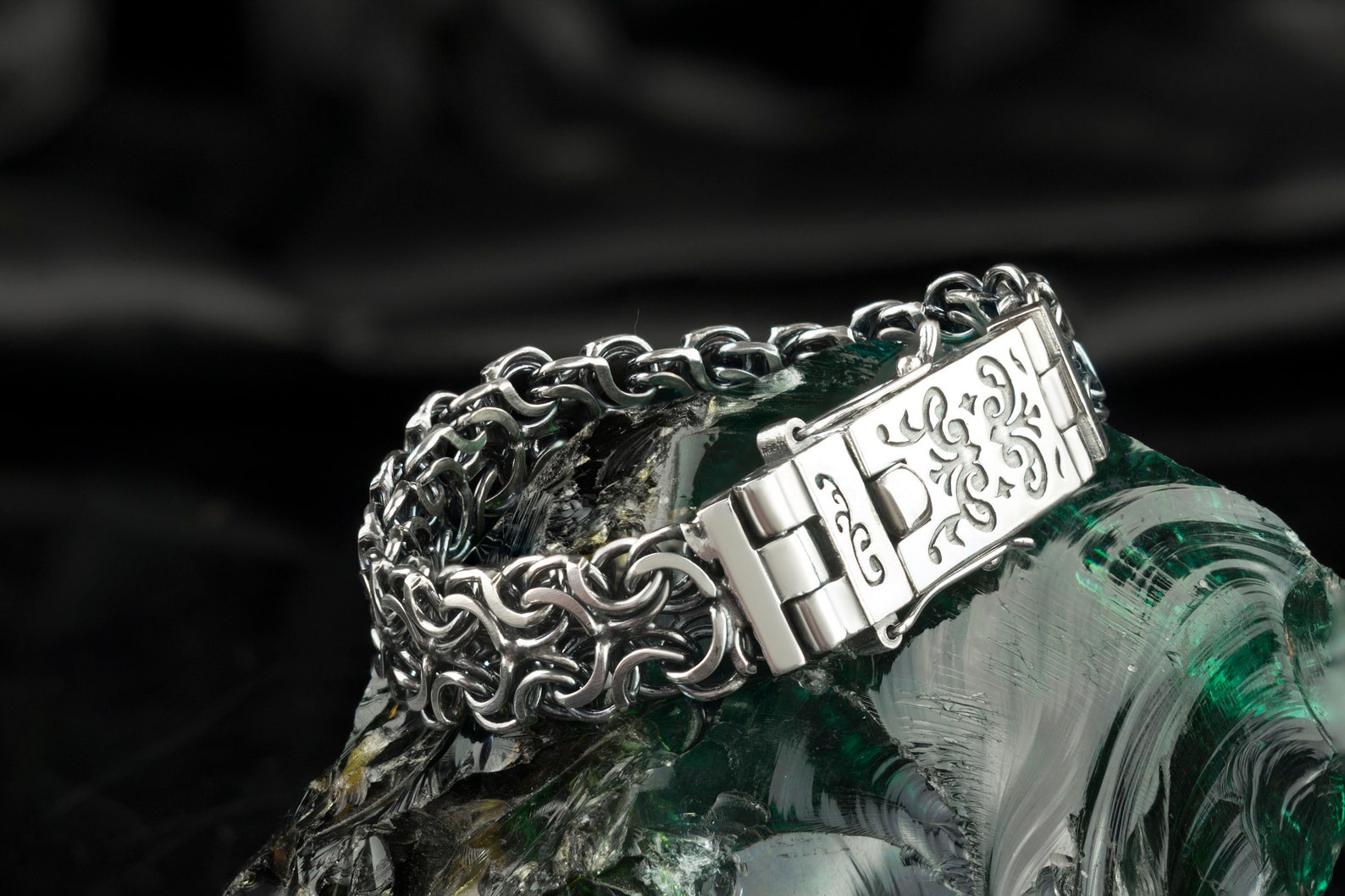 Heavy bracelet Handmade silver bracelet | Etsy