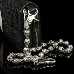 Skull Wallet Chain Biker Wallet Chain Silver Wallet Chain Men Pants ...