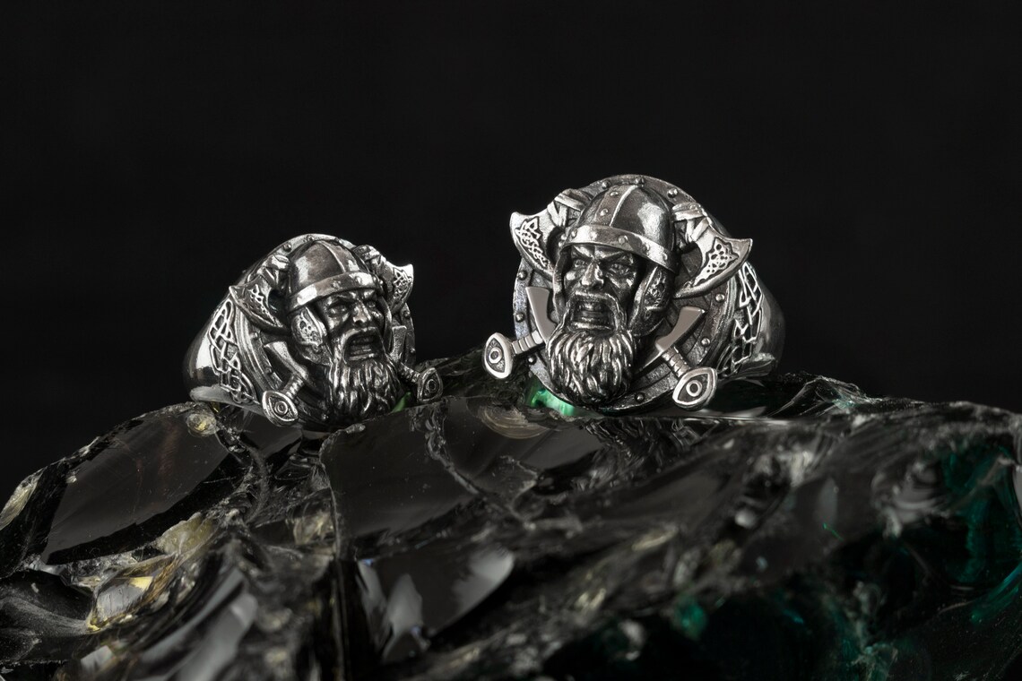 Thor Ring Silver Viking Ring Celtic Silver Ring Thor Hammer - Etsy