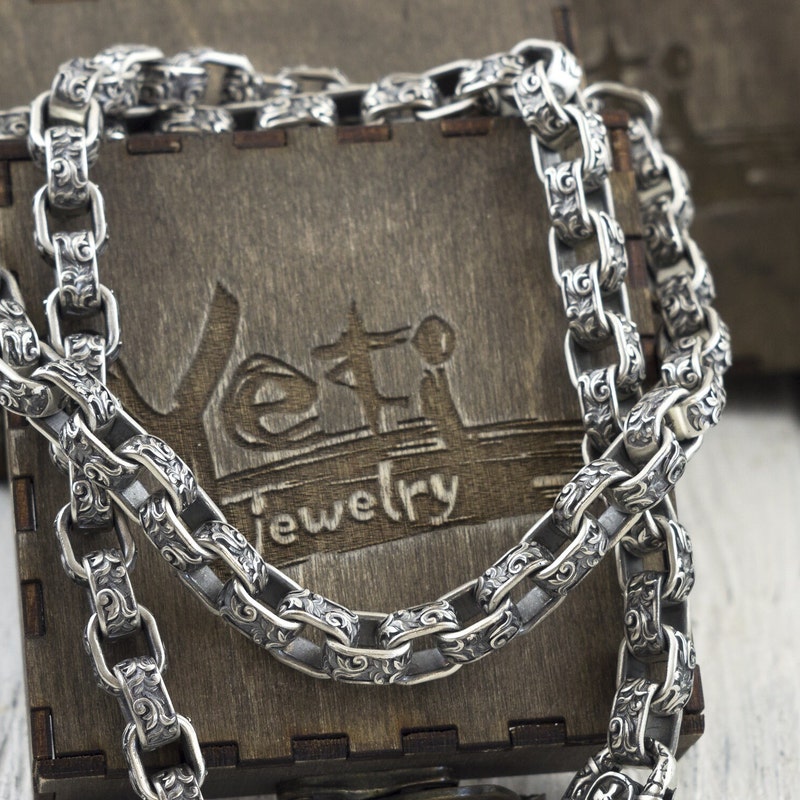 Heavy Silver Chain - Etsy