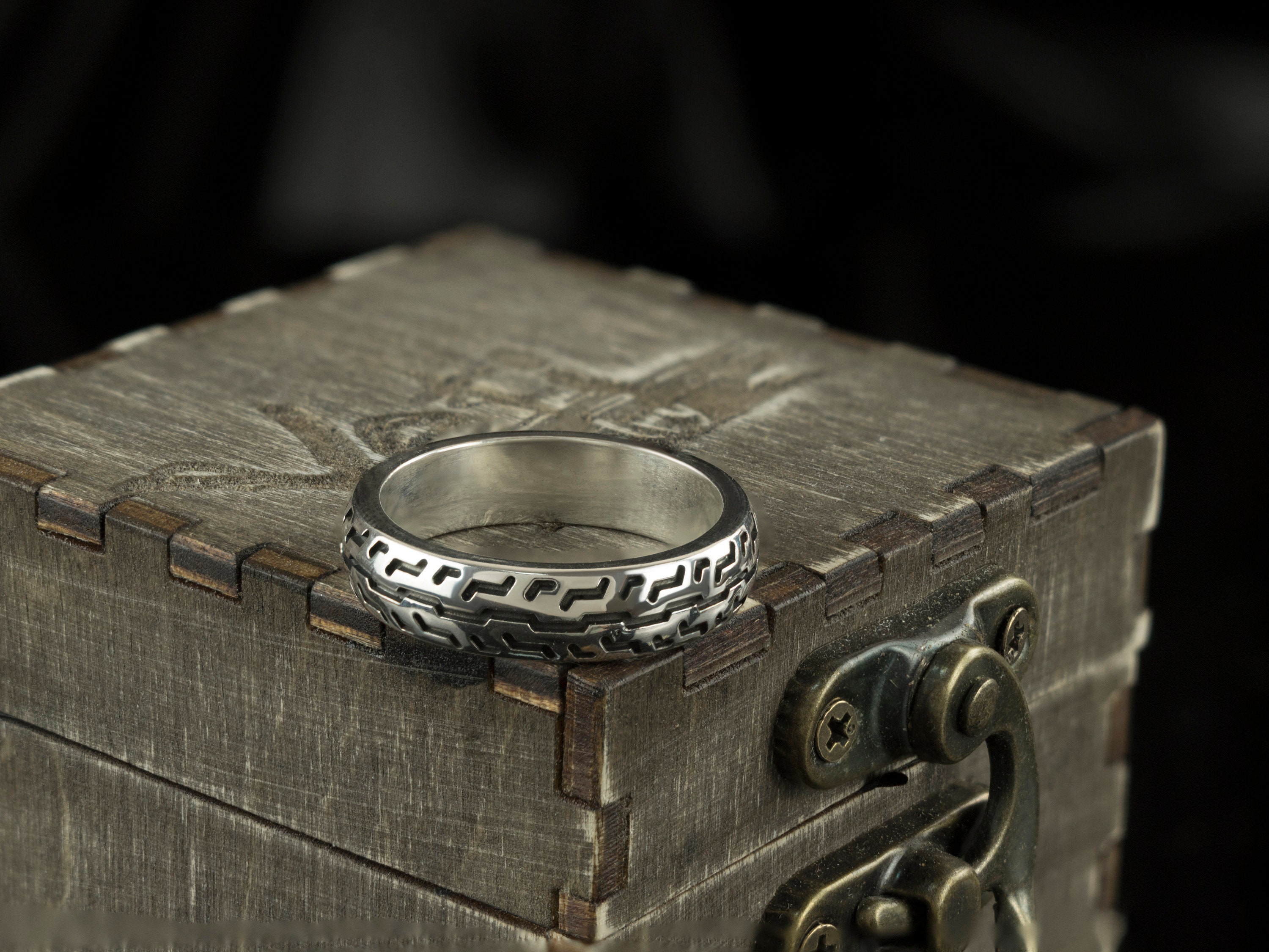 Motorcycle Ring Silver 925 Biker Ring Motorcycle Tire Ring - Etsy UK