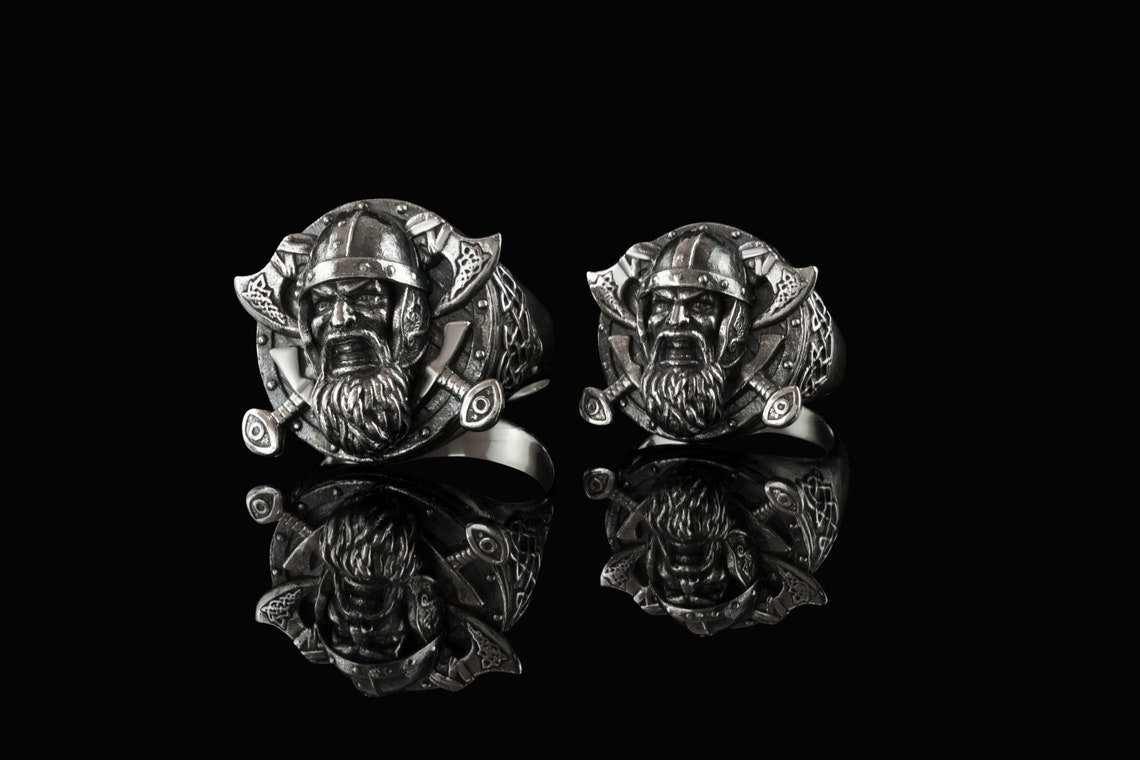 Thor Ring Silver Viking Ring Celtic Silver Ring Thor Hammer - Etsy