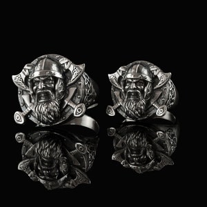 Thor Ring Silver Viking Ring Celtic Silver Ring Thor Hammer - Etsy