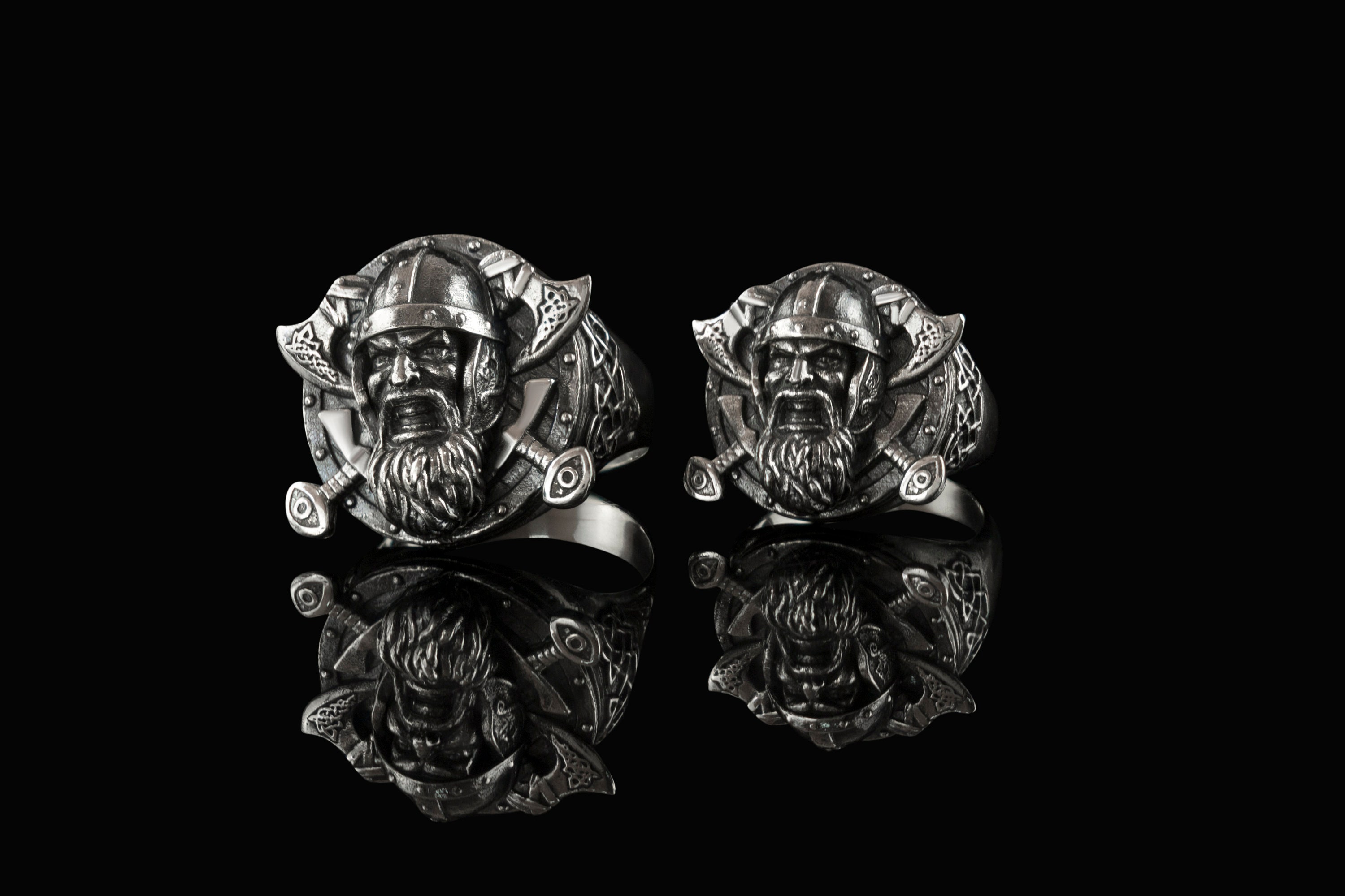 Thor Ring Silver Viking Ring Celtic Silver Ring Thor Hammer - Etsy