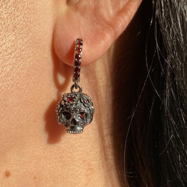 Skull Earrings - Etsy