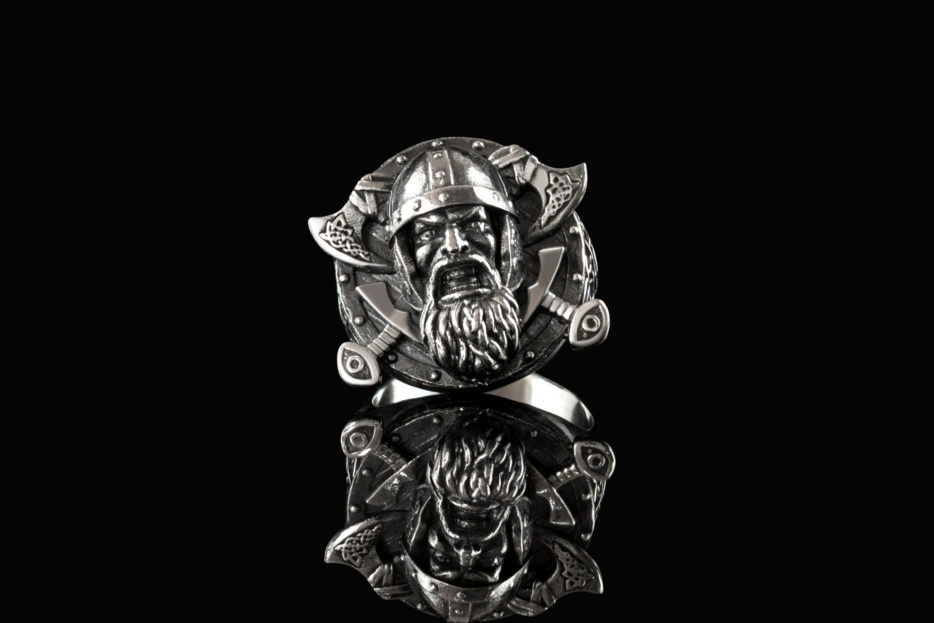 Thor Ring Silver Viking Ring Celtic Silver Ring Thor Hammer - Etsy