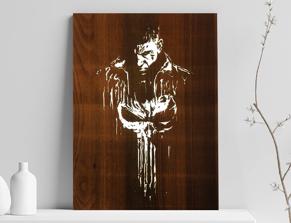 Prints Art & Collectibles Etchings & Engravings Punisher Painted ...