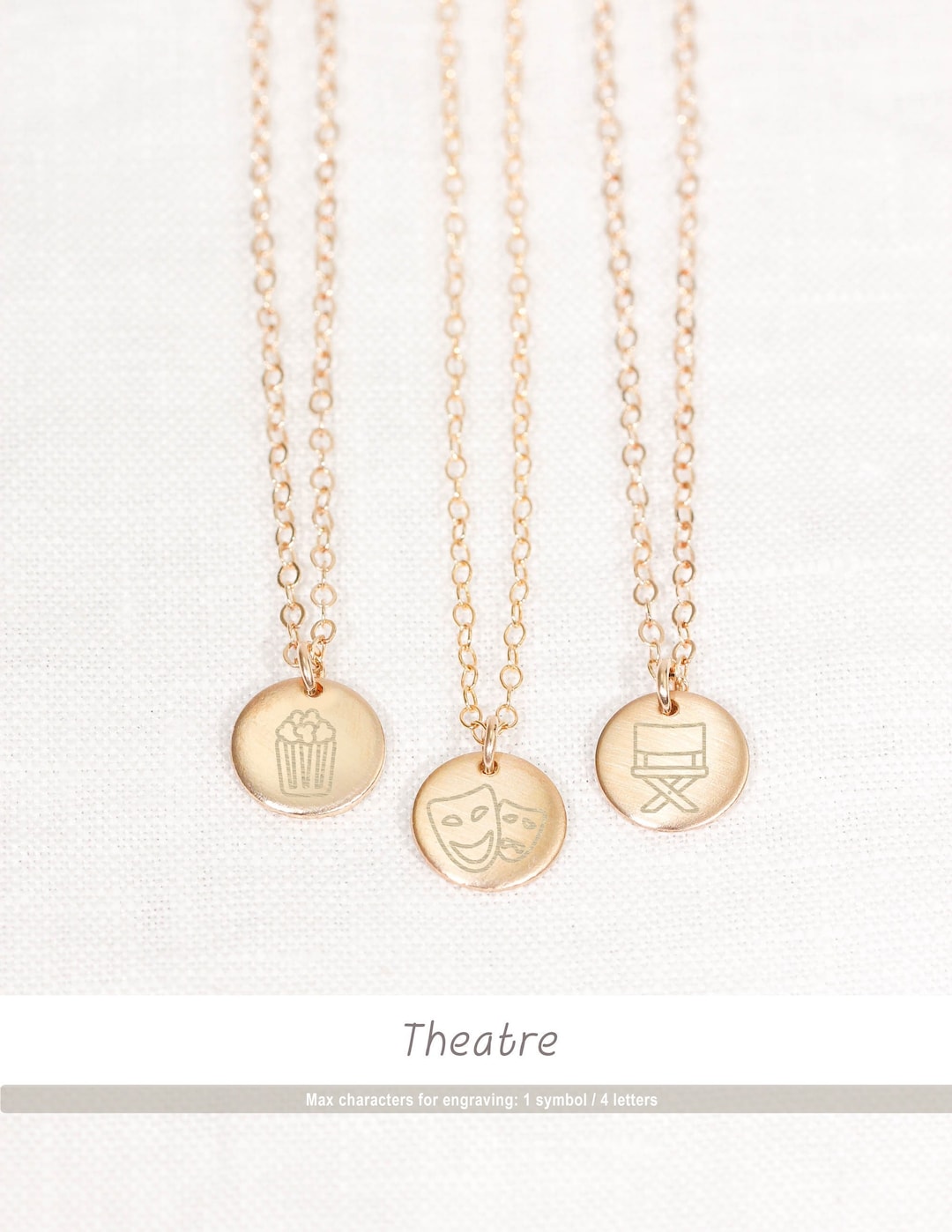 Theatre Necklace • Arts and Theatre Jewelry • Performing Arts Gift ...