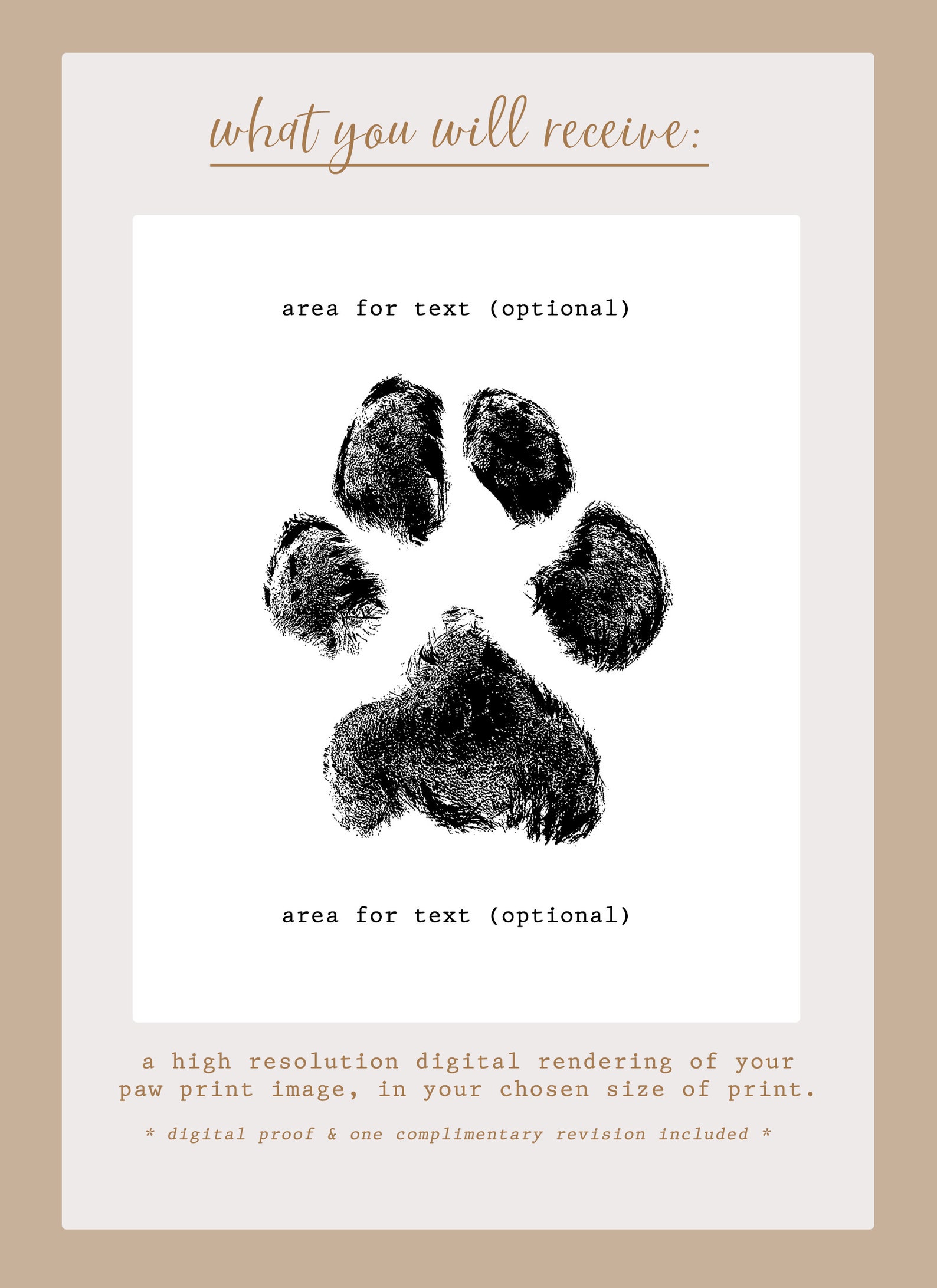 Digital Paw Print Tattoo Digital Print Only Custom Paw - Etsy