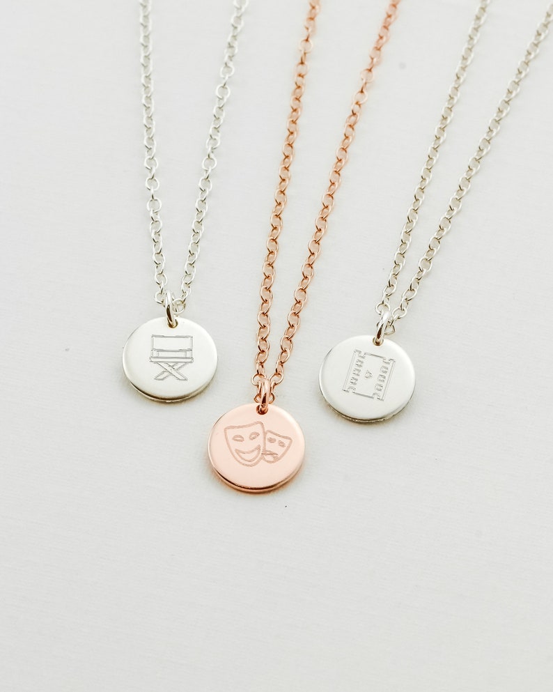 Theatre Necklace Arts and Theatre Jewelry Performing Arts | Etsy