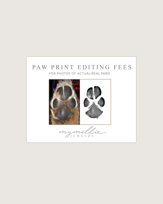 Real Dog Paw Print Ink
