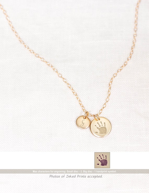 Handprint Necklace With Name