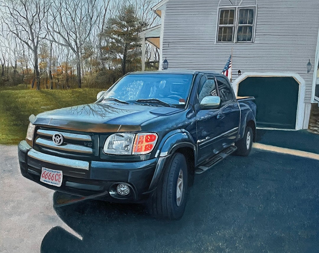 Custom Car Portrait Painting, Hand-painted Car Portrait, Personalized ...