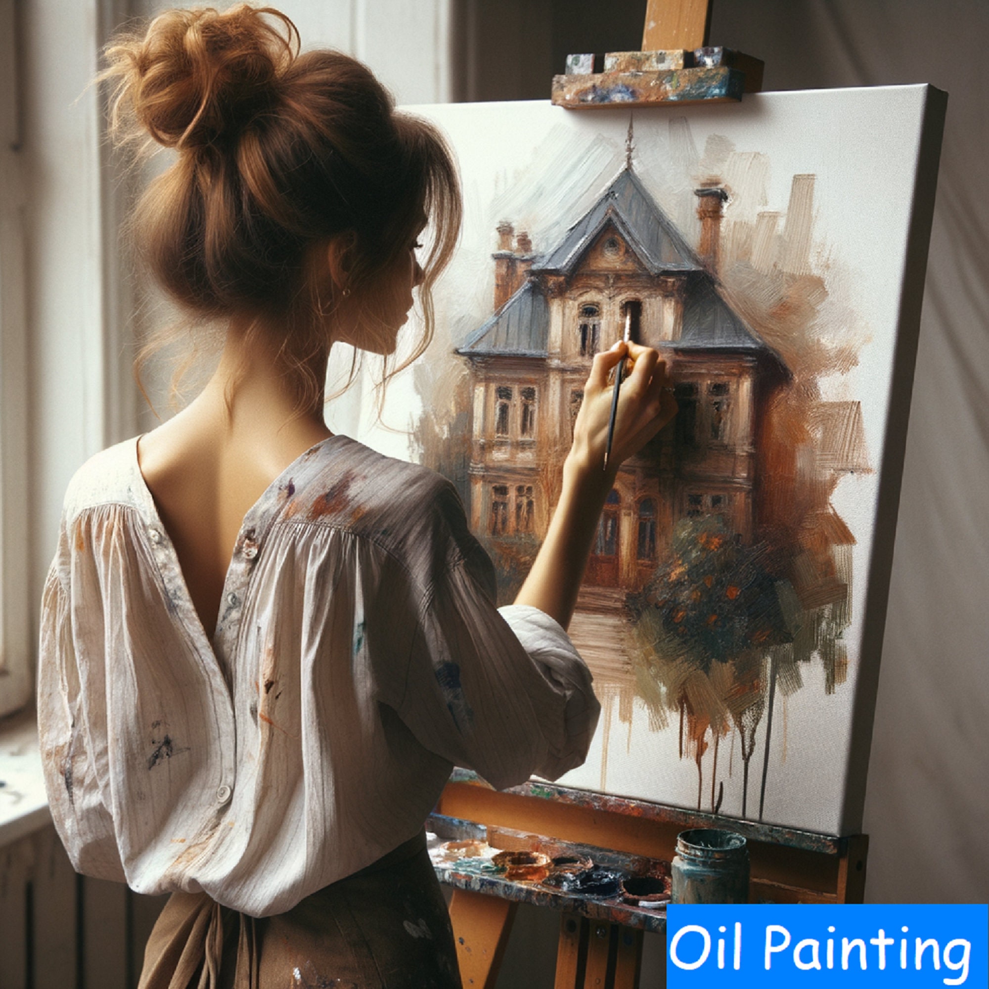 Custom House Portrait Painting, Hand-painted House Portrait, Home ...