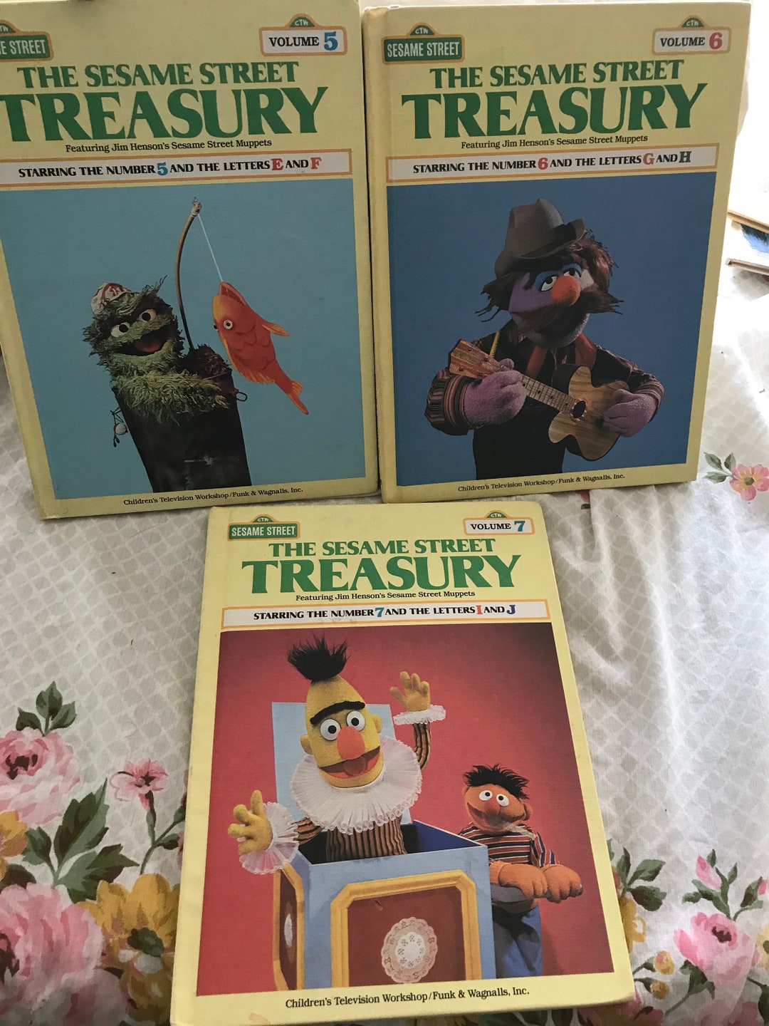 Bundle of Sesame Street Treasury Books - Vintage - Elmo, Cookie Monster ...