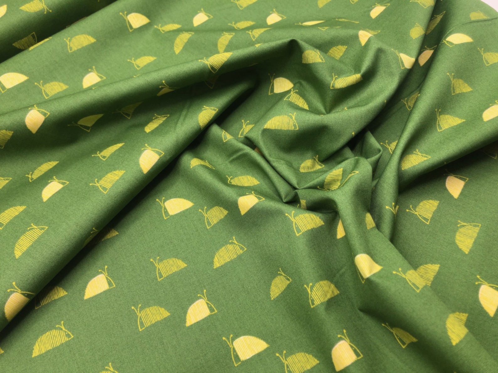 Cotton Fabric with Snails Art Gallery Fabrics Snail Mail | Etsy