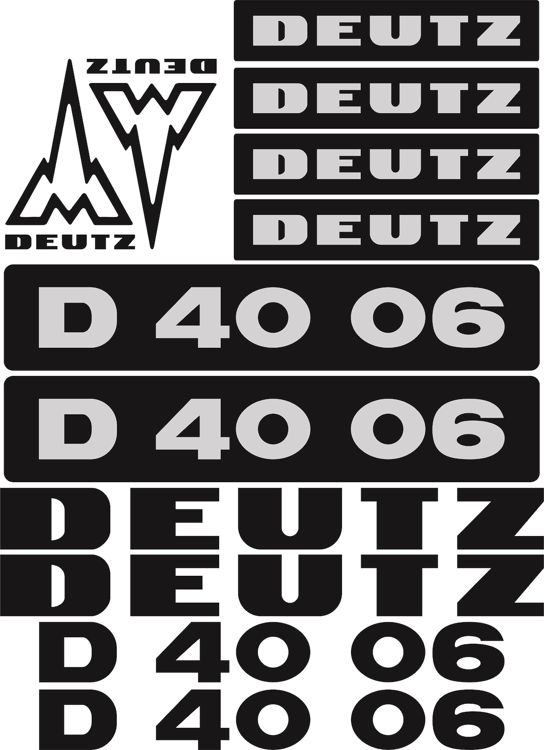 DEUTZ 4006 Tractor Decal Set, Replica - Etsy