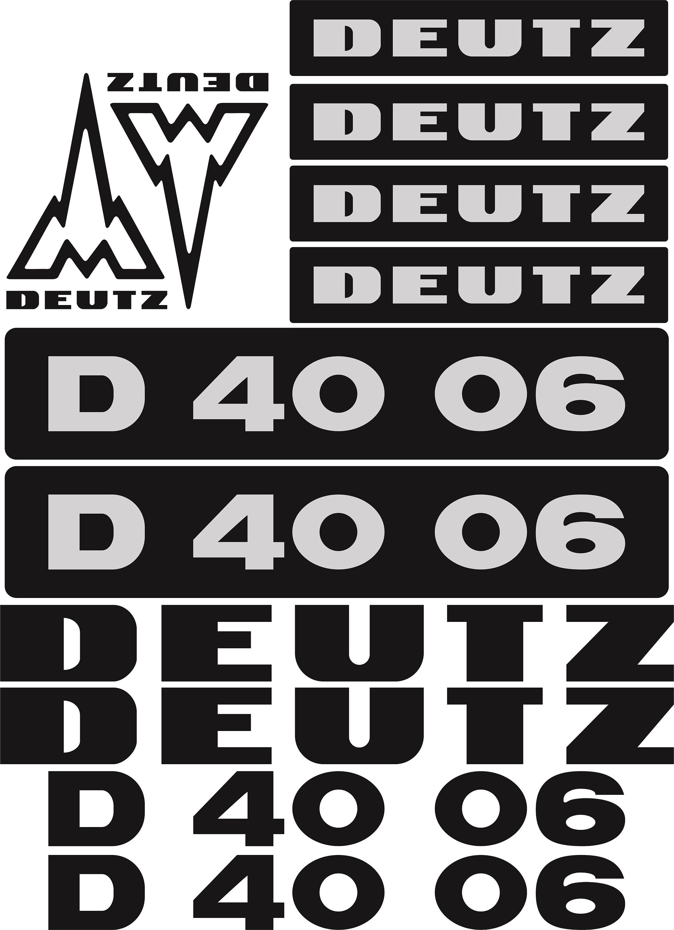 DEUTZ 4006 Tractor Decal Set, Replica - Etsy