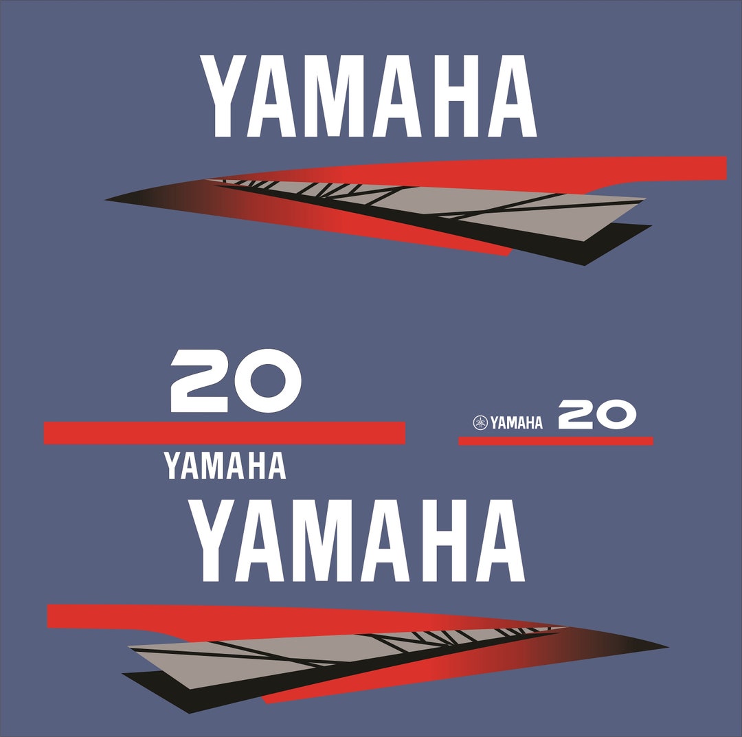 YAMAHA 20 - Outboard Decal Set, Replica - Etsy