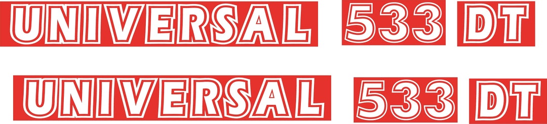 UNIVERSAL 533 DT Tractor Decal Set, Replica - Etsy