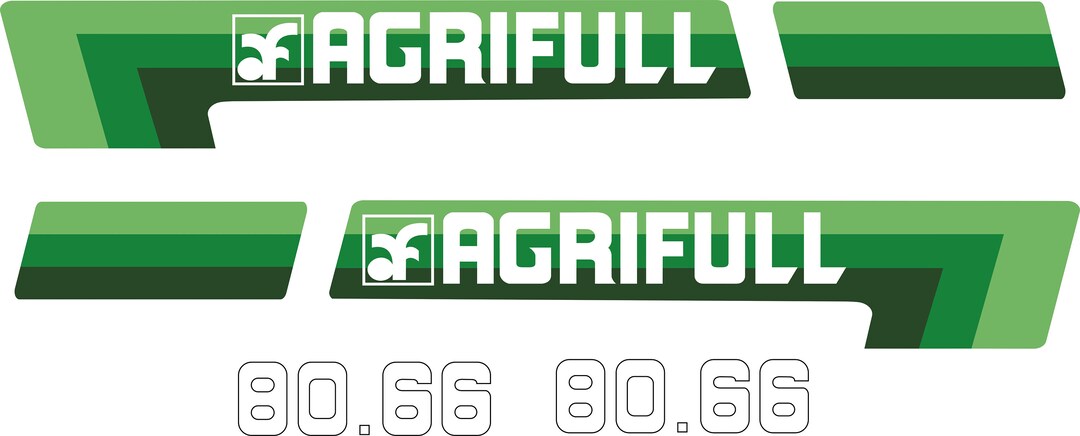 AGRIFULL 80.66 Tractor Decal Set, Replica - Etsy