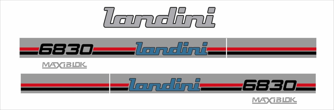 LANDINI 6830 - Tractor Decal Set, Replica - Etsy