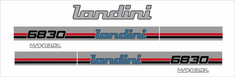 LANDINI 6830 - Tractor Decal Set, Replica - Etsy