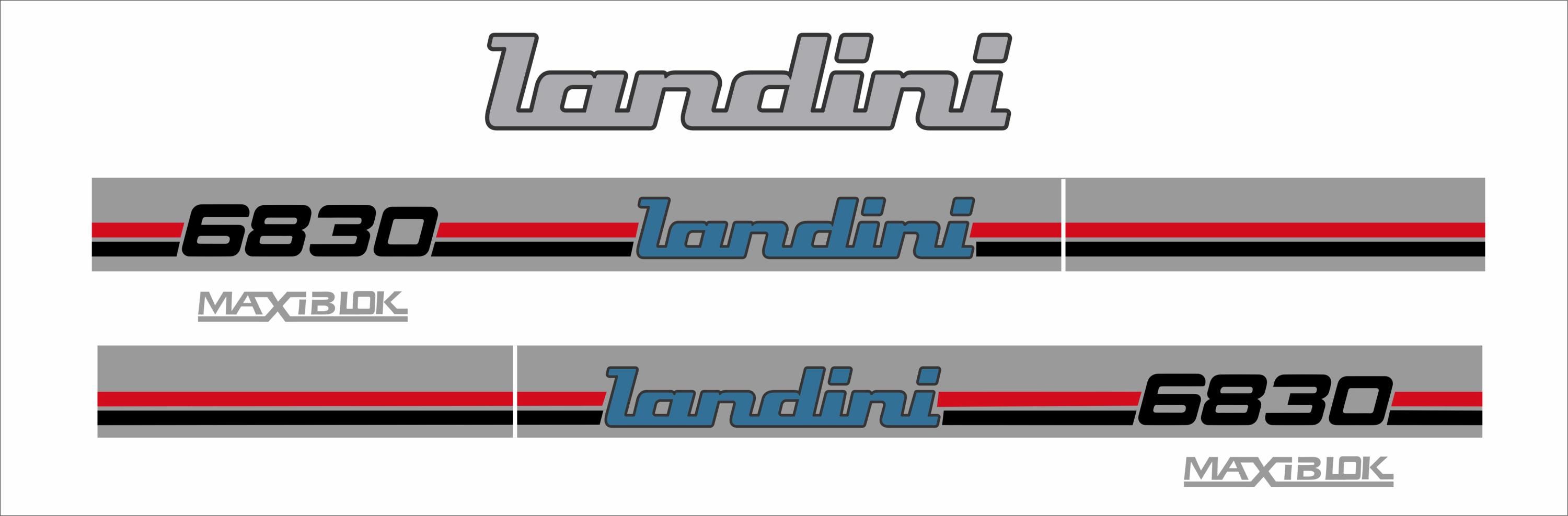LANDINI 6830 - Tractor Decal Set, Replica - Etsy