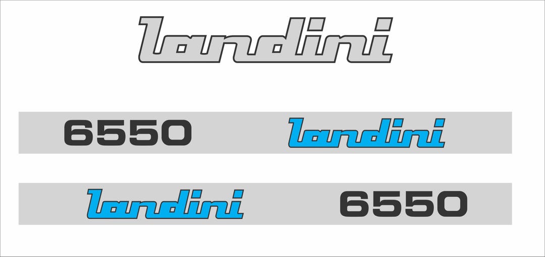 LANDINI 6550 Tractor Decal Set, Replica - Etsy