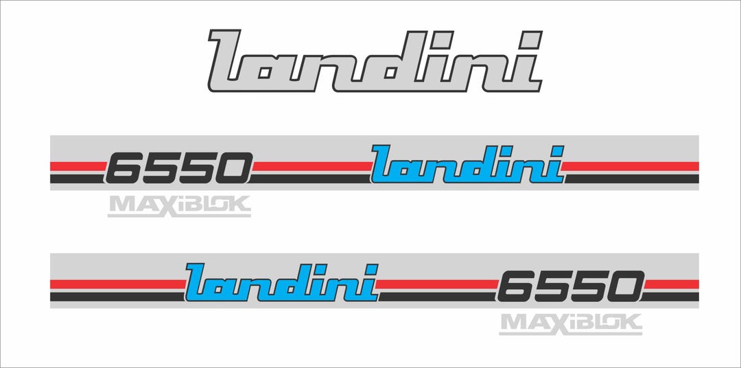 LANDINI 6550 Tractor Decal Set, Replica - Etsy