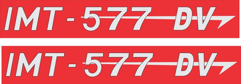 IMT 577 DV Tractor Decal Set, Replica - Etsy