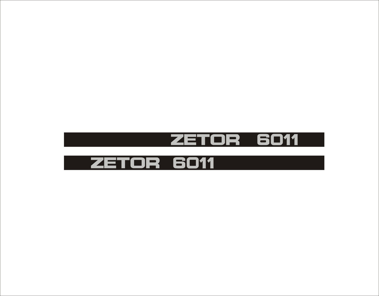 ZETOR 6011 Tractor Decals Set Replica - Etsy