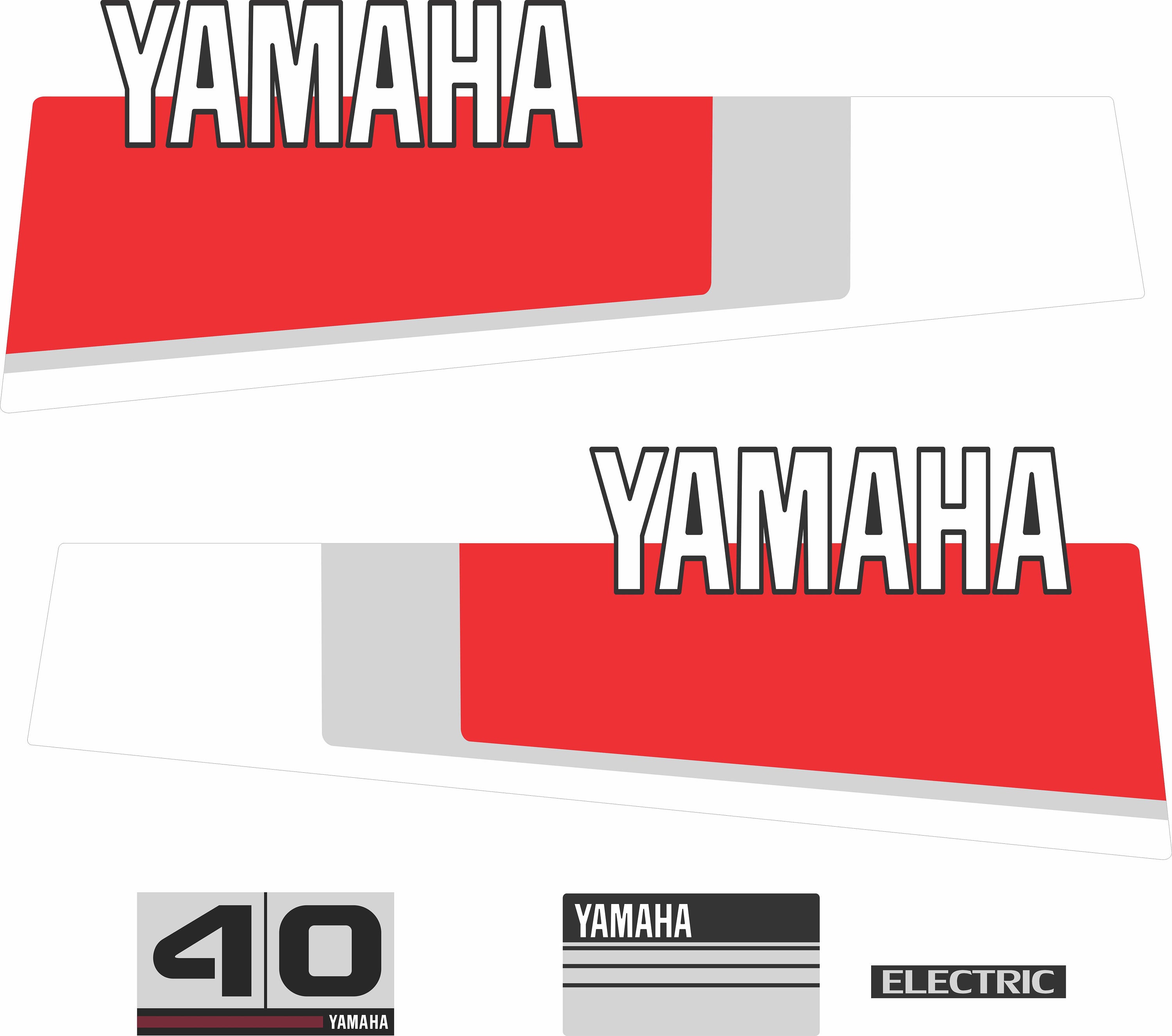 YAMAHA 40 - Outboard Decal Set, Replica - Etsy