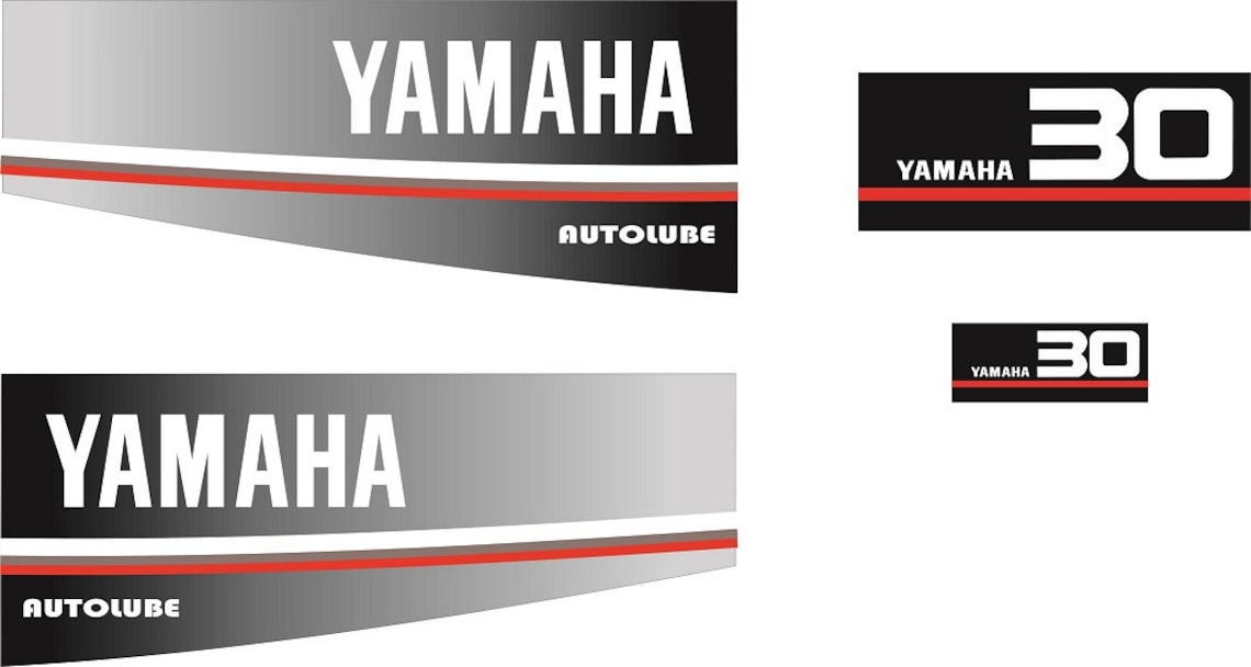 YAMAHA 30 AUTOLUBE - Outboard Decal Set, Replica - Etsy