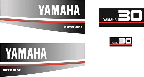 YAMAHA 30 AUTOLUBE Outboard Decal Set Replica | Etsy
