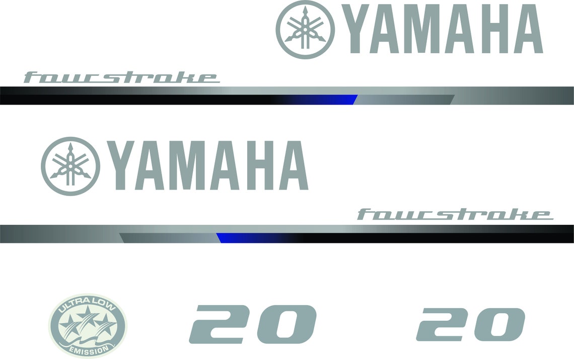 YAMAHA 20 Outboard Decal Set, Replica - Etsy