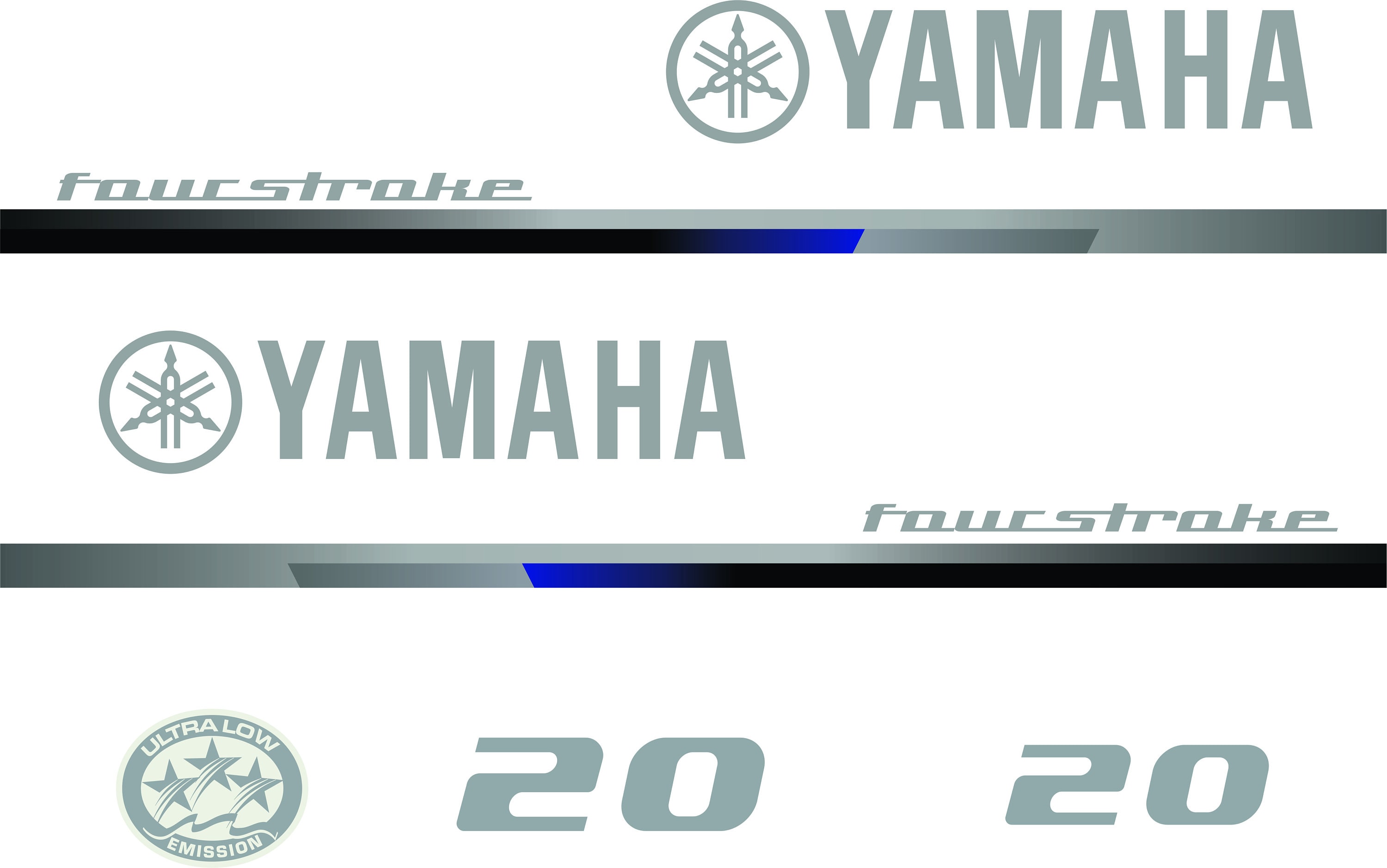 YAMAHA 20 Outboard Decal Set, Replica - Etsy