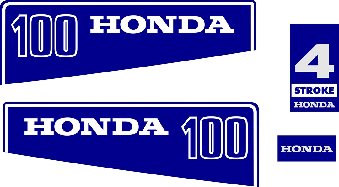 HONDA 100 Outboard Decal Set, Replica - Etsy