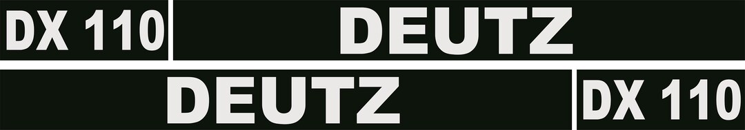 DEUTZ DX 110 - Tractor Decals Et, Replica - Etsy