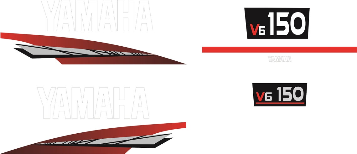 YAMAHA 150 Outboard Decal Set, Replica - Etsy UK
