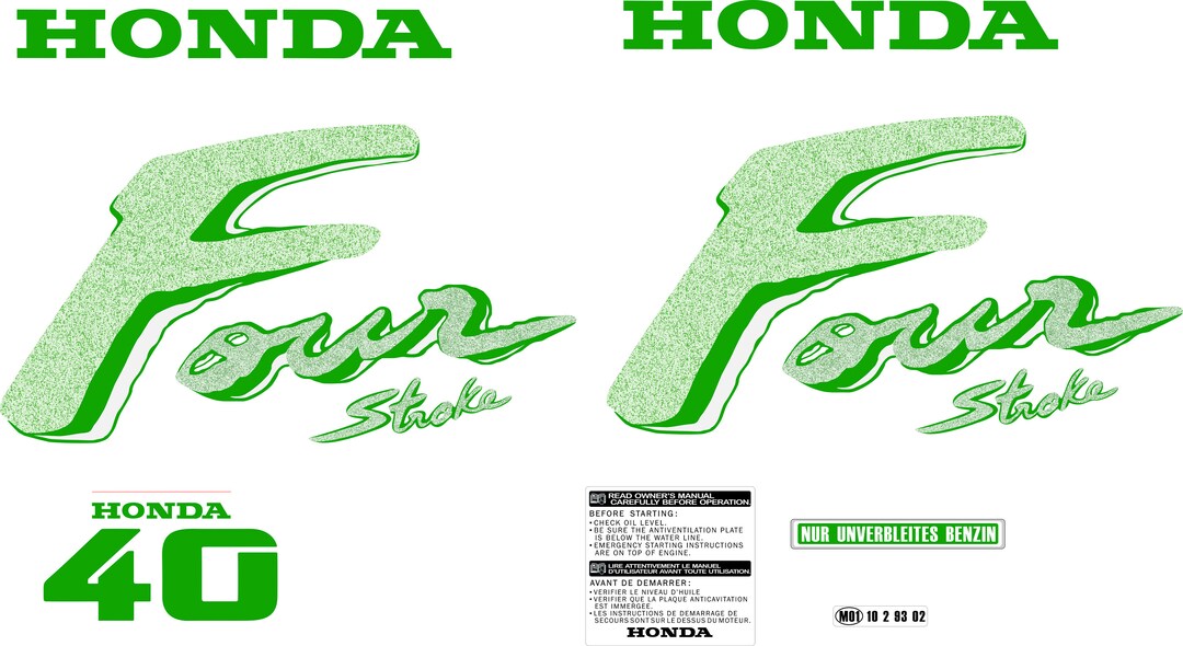 HONDA 40 Outboard Decal Set, Replica - Etsy