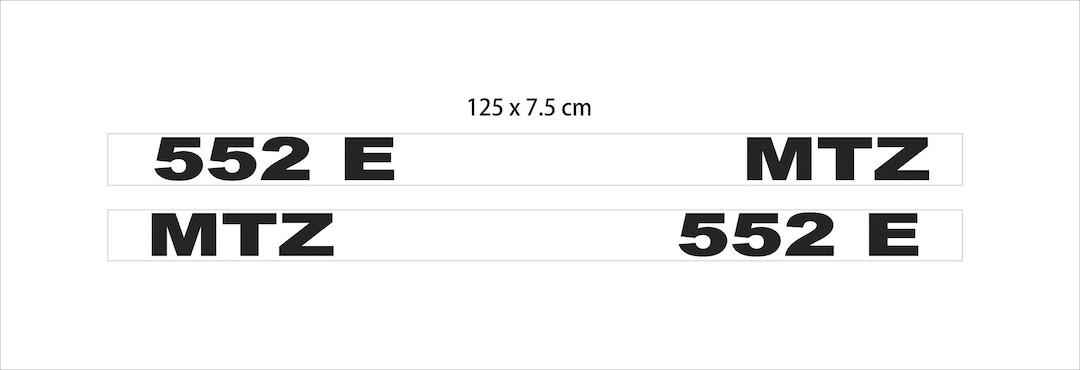 BELARUS MTZ 552 E - -tractor Decal Set, Replica - Etsy