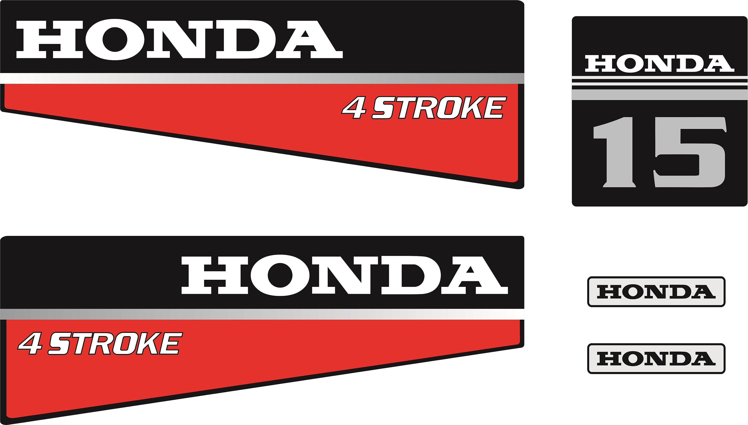 HONDA 15, Early 90 S - Outboard Decal Set, Replica - Etsy