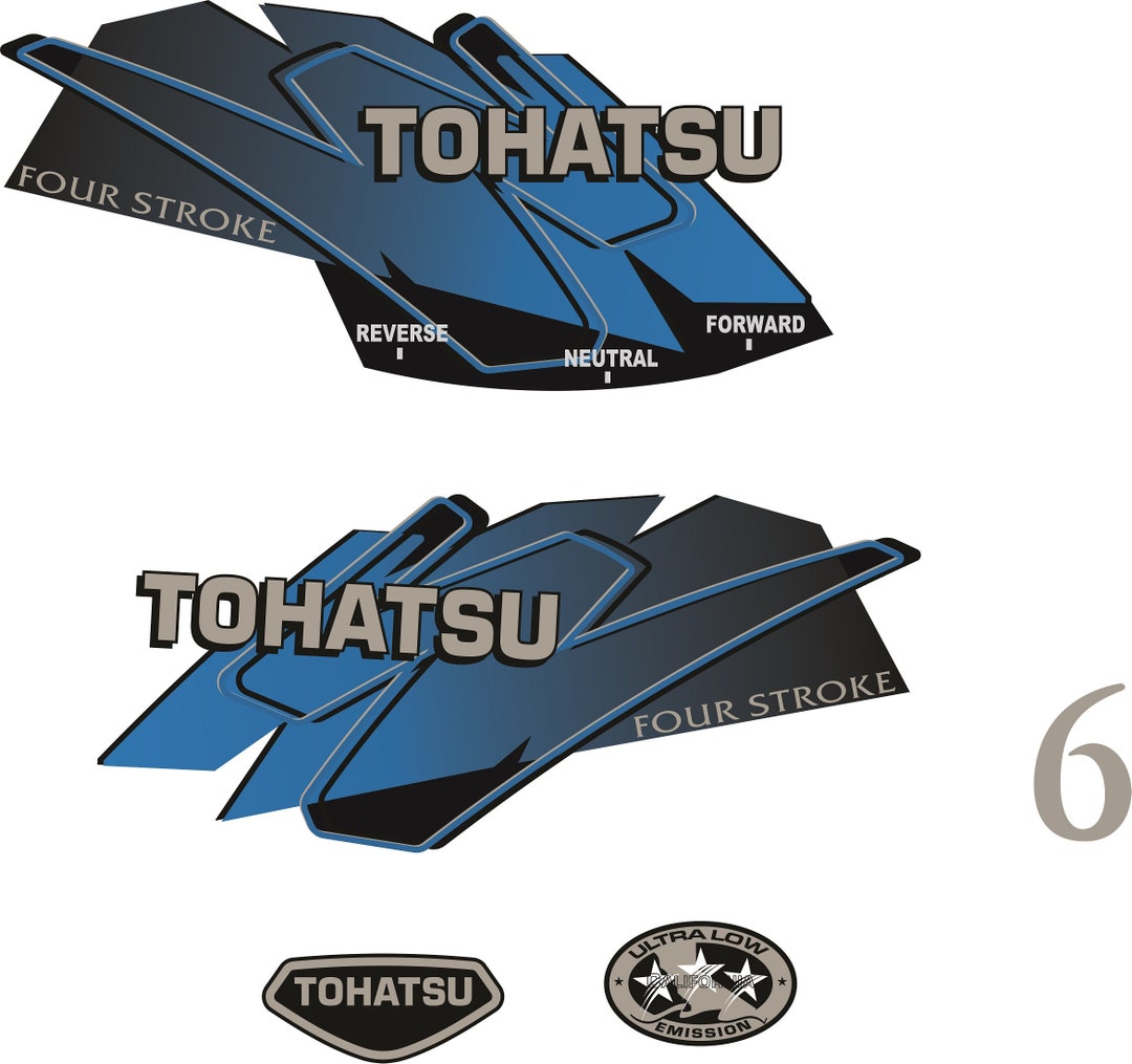 TOHATSU 6 - Outboard Decal Set, Replica - Etsy