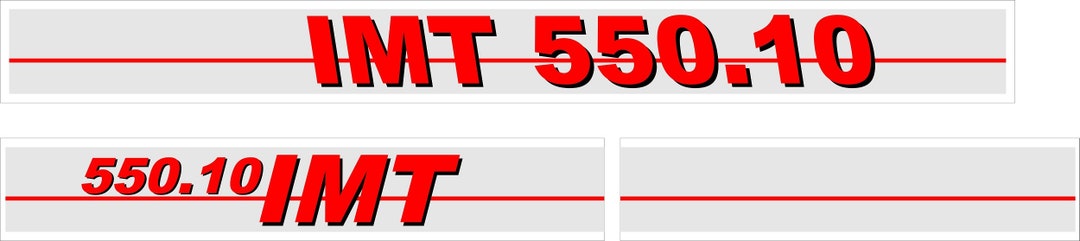 IMT 550.10 Tractor Decal Set, Replica - Etsy
