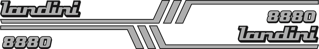 LANDINI 8880 - Tractor Decal Set, Replica - Etsy