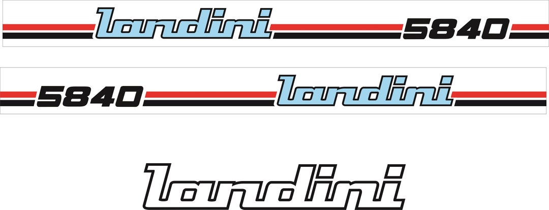 LANDINI 5840 Tractor Decal Set, Replica - Etsy Hong Kong