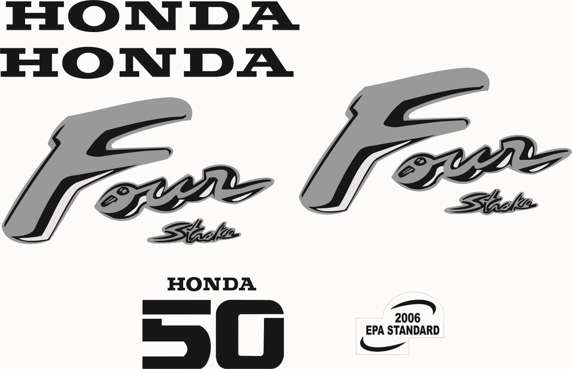 HONDA 50 - Outboard Decal Set, Replica - Etsy